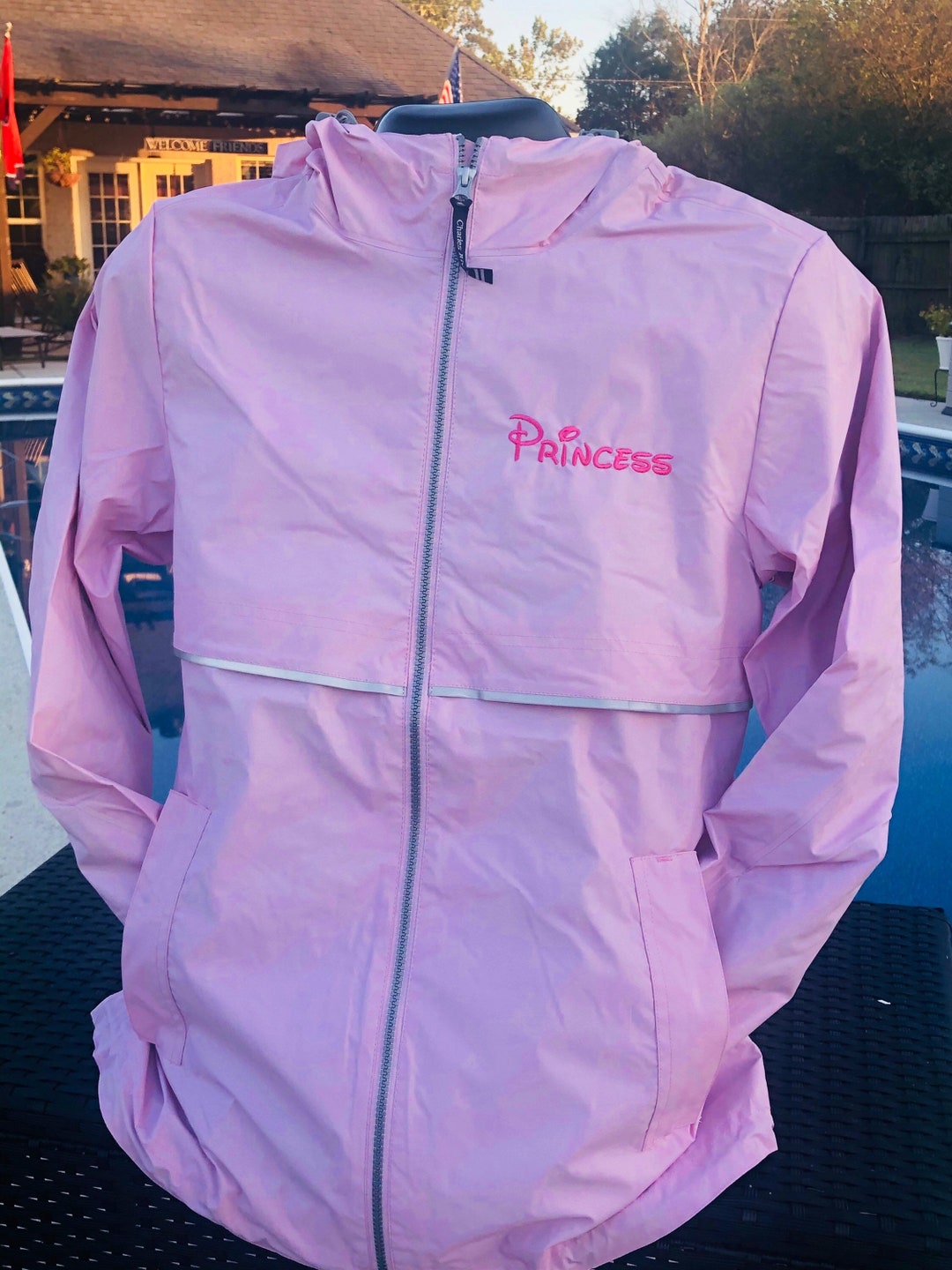 Pink Rain Jacket Raincoat Preppy Charles River Women's New Englander ...