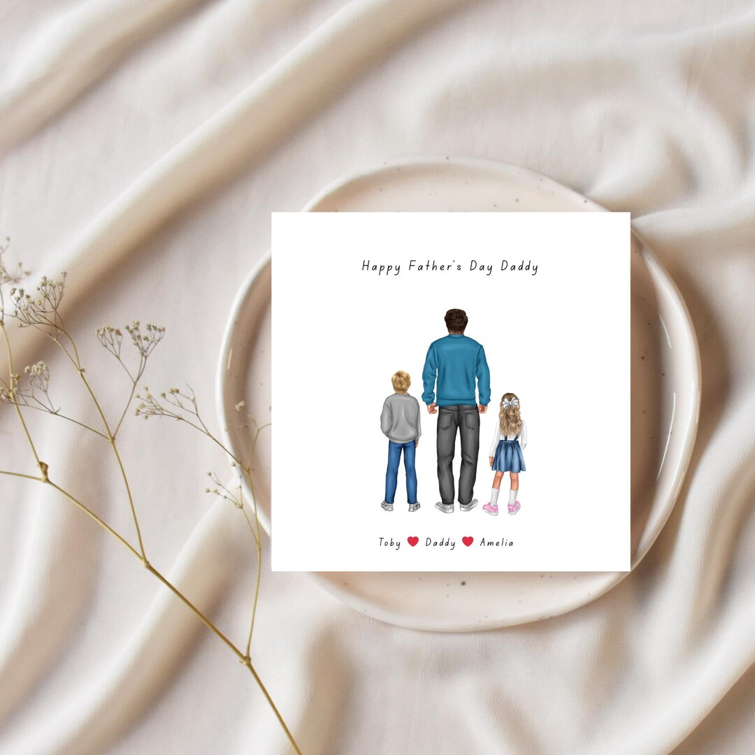Father's Day Card - Personalised - Custom Card for Father - Grandfather ...