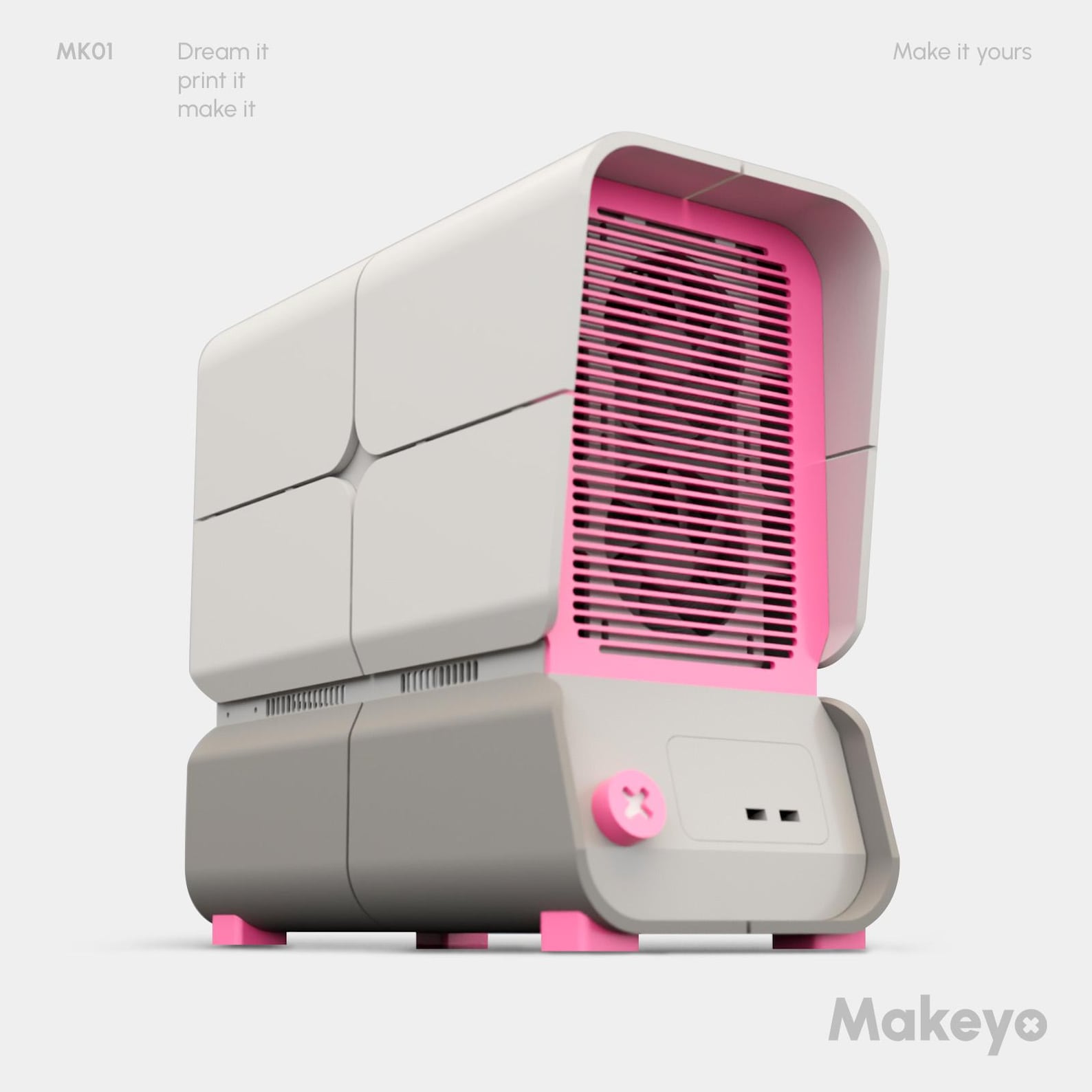 3D Printed PC Case: Mini ITX & Micro ATX Tower - Makeyo Design - Etsy