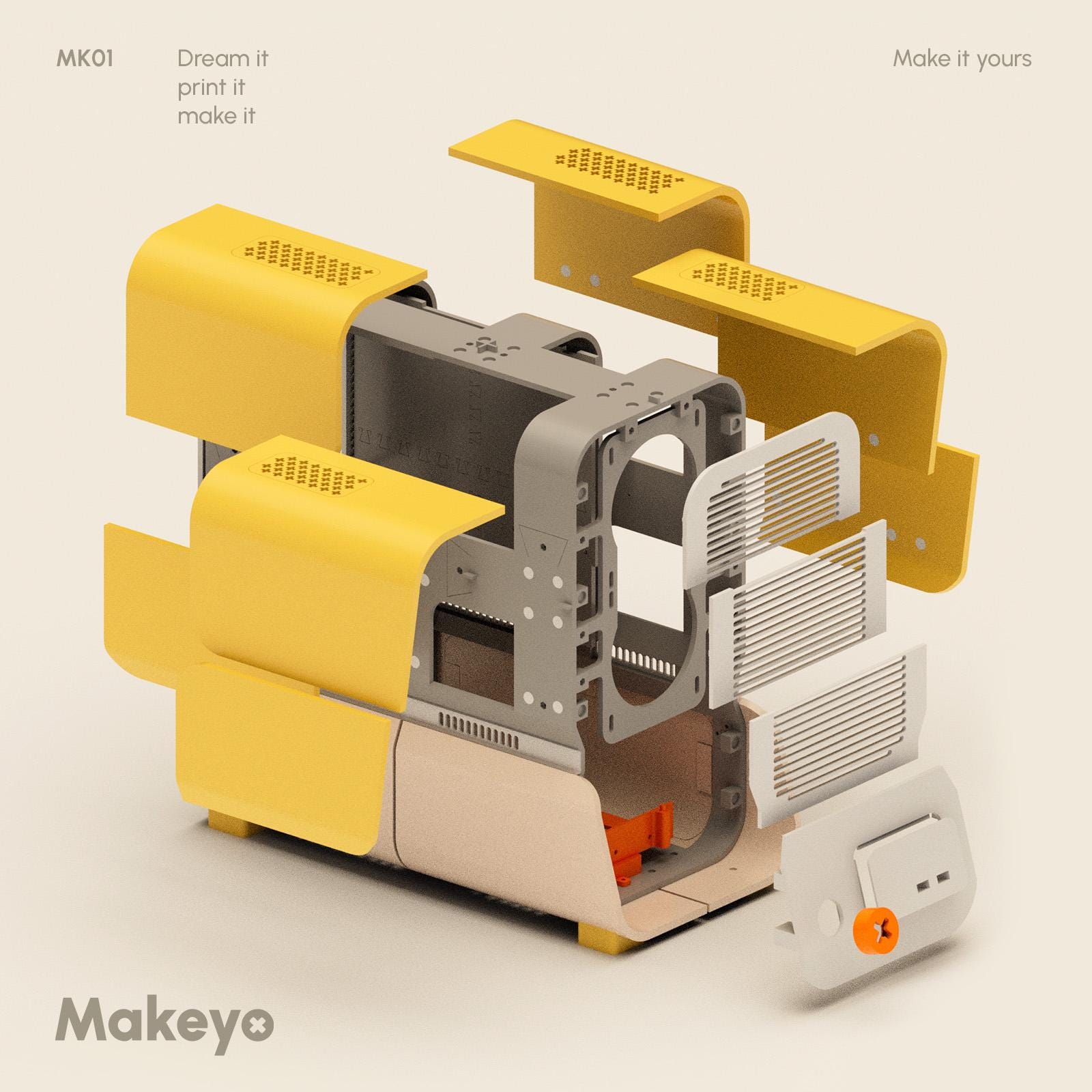 3D Printed PC Case: Mini ITX & Micro ATX Tower - Makeyo Design - Etsy UK