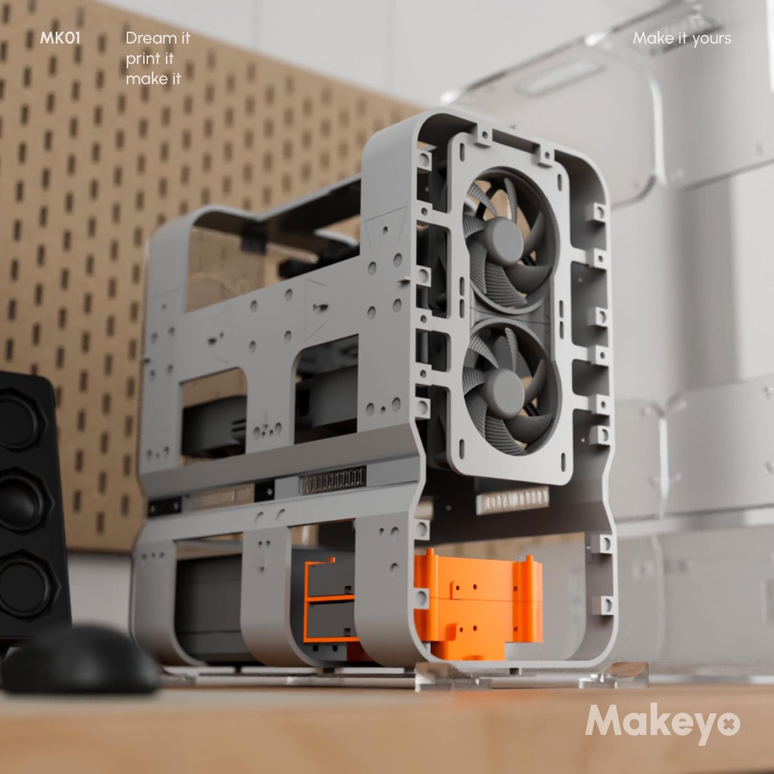 3D Printed PC Case: Mini ITX & Micro ATX Tower - Makeyo Design - Etsy
