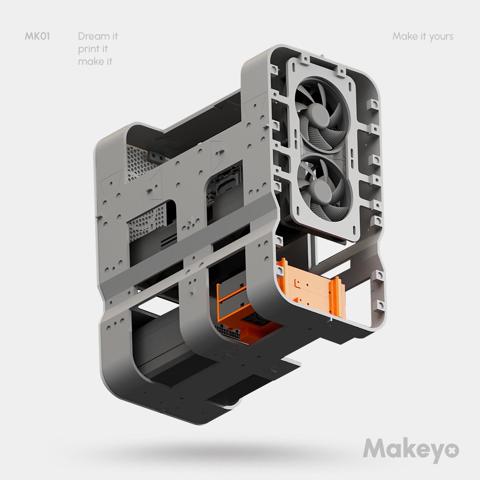 3D Printed PC Case: Mini ITX & Micro ATX Tower - Makeyo Design - Etsy