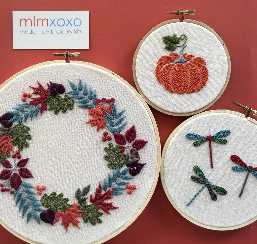 Autumn Leaves Embroidery PDF. Pumpkin PDF. Dragonfly Trio PDF. Autumn ...