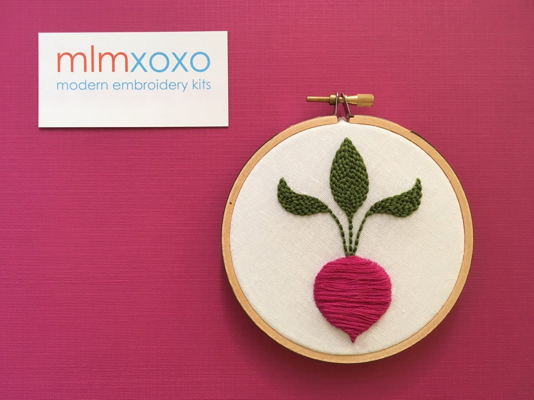Radish PDF Embroidery Design by Mlmxoxo. Beginner Embroidery. Diy ...