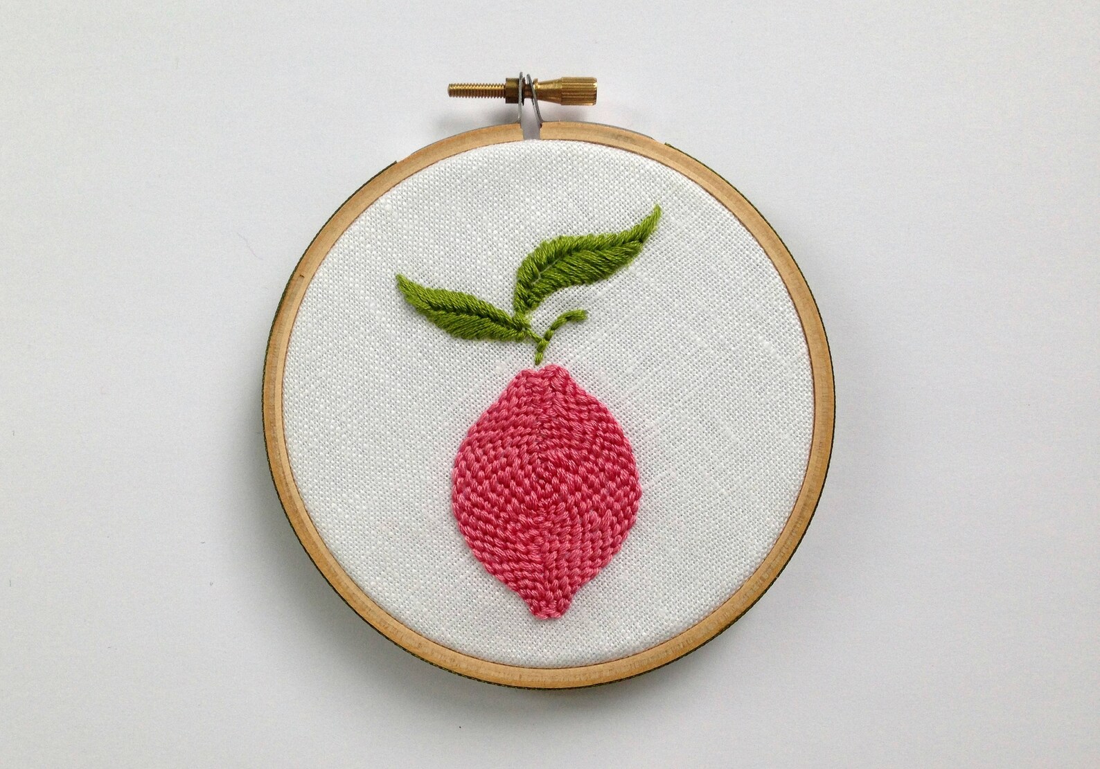 Lemon Embroidery KIT by Mlmxoxo. Modern Embroidery Kit. Fruit - Etsy