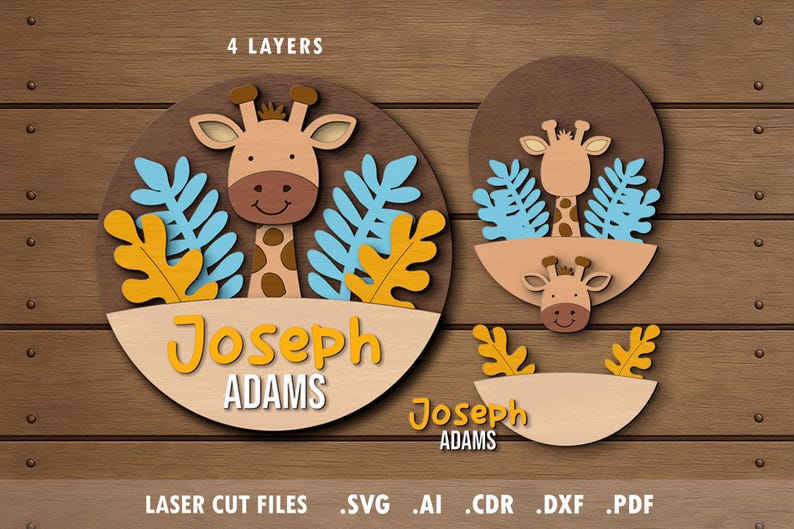 Baby Name Signs SVG Bundle, Laser Cut Files, Glowforge Project, Ship ...