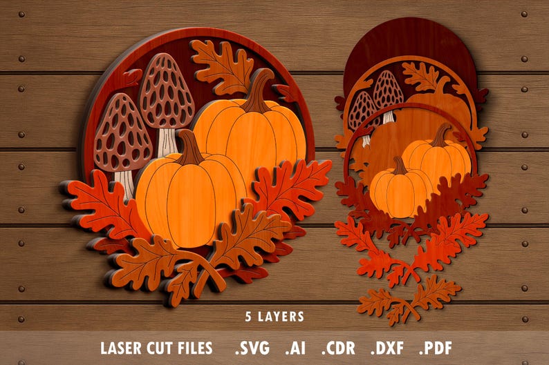 Autumn SVG Bundle, Laser Cut Files, Glowforge Project, Thanksgiving ...