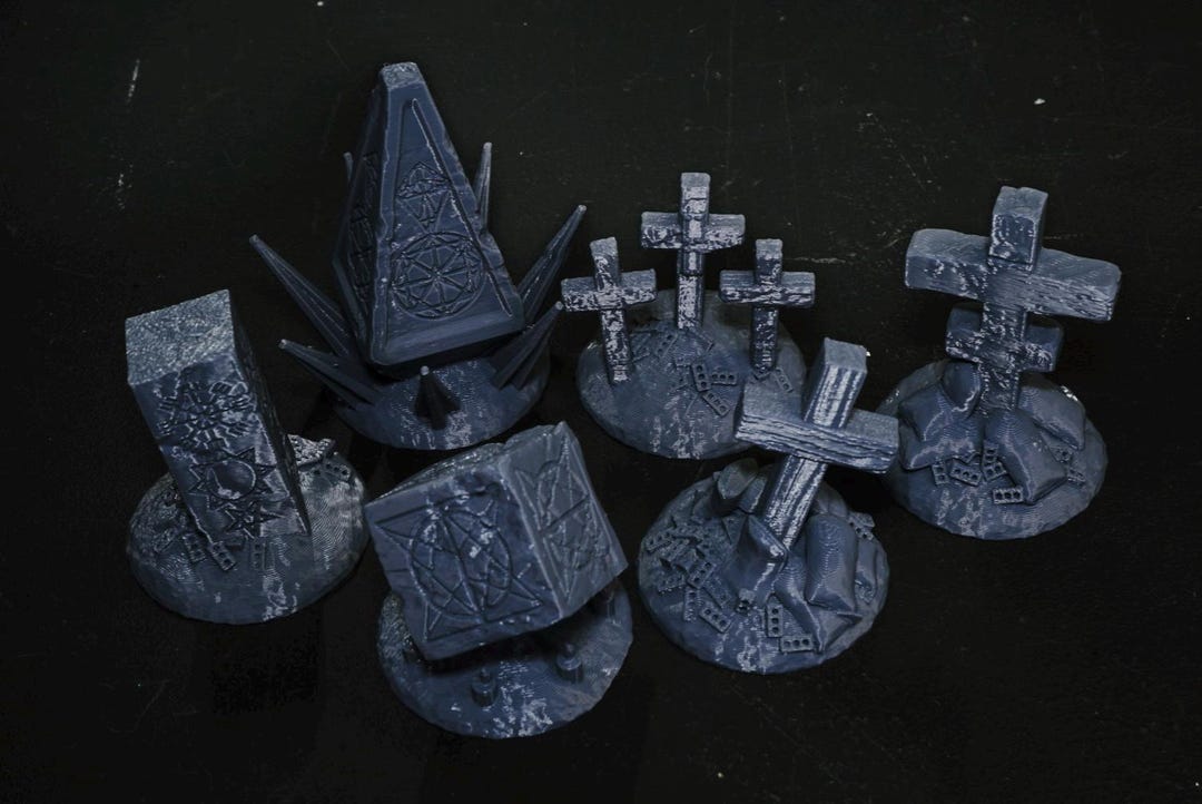 28mm Trench Wars Objective Markers- 3D Printed WARGAMING Terrain ...
