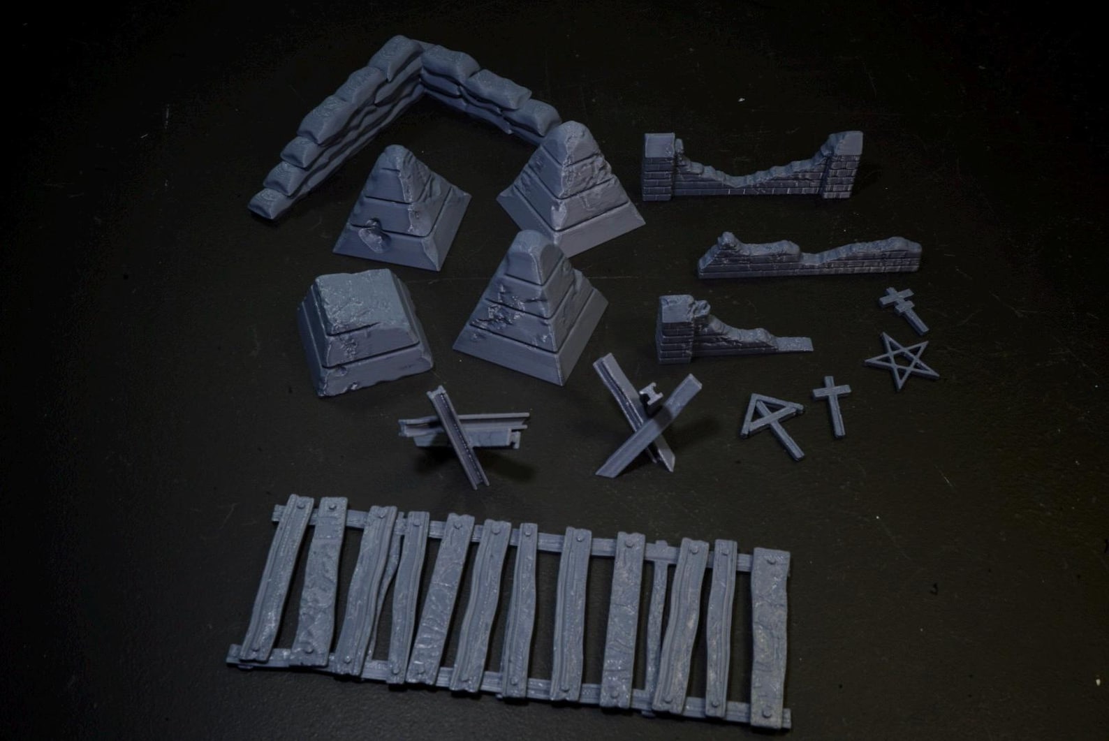 28mm Trench Wars Battlefield Extras - 3D Printed WARGAMING Terrain ...