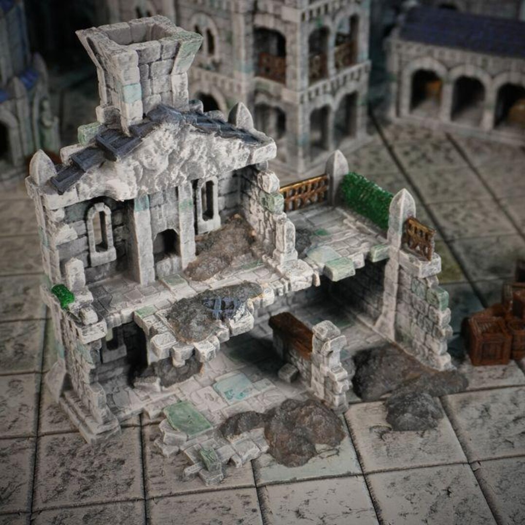 28mm Tavern Ruined - Kingdom of Tor Ithilas - 3D Printed Wargaming ...