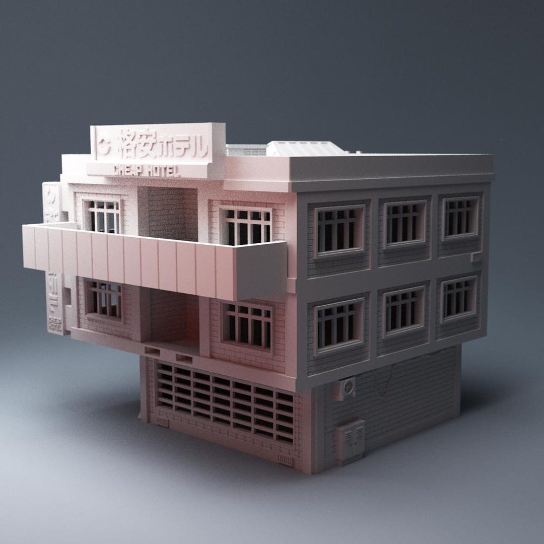 Cyberpunk Hotel - 3D Printed Wargaming Terrain, Corvus Games Terrain ...