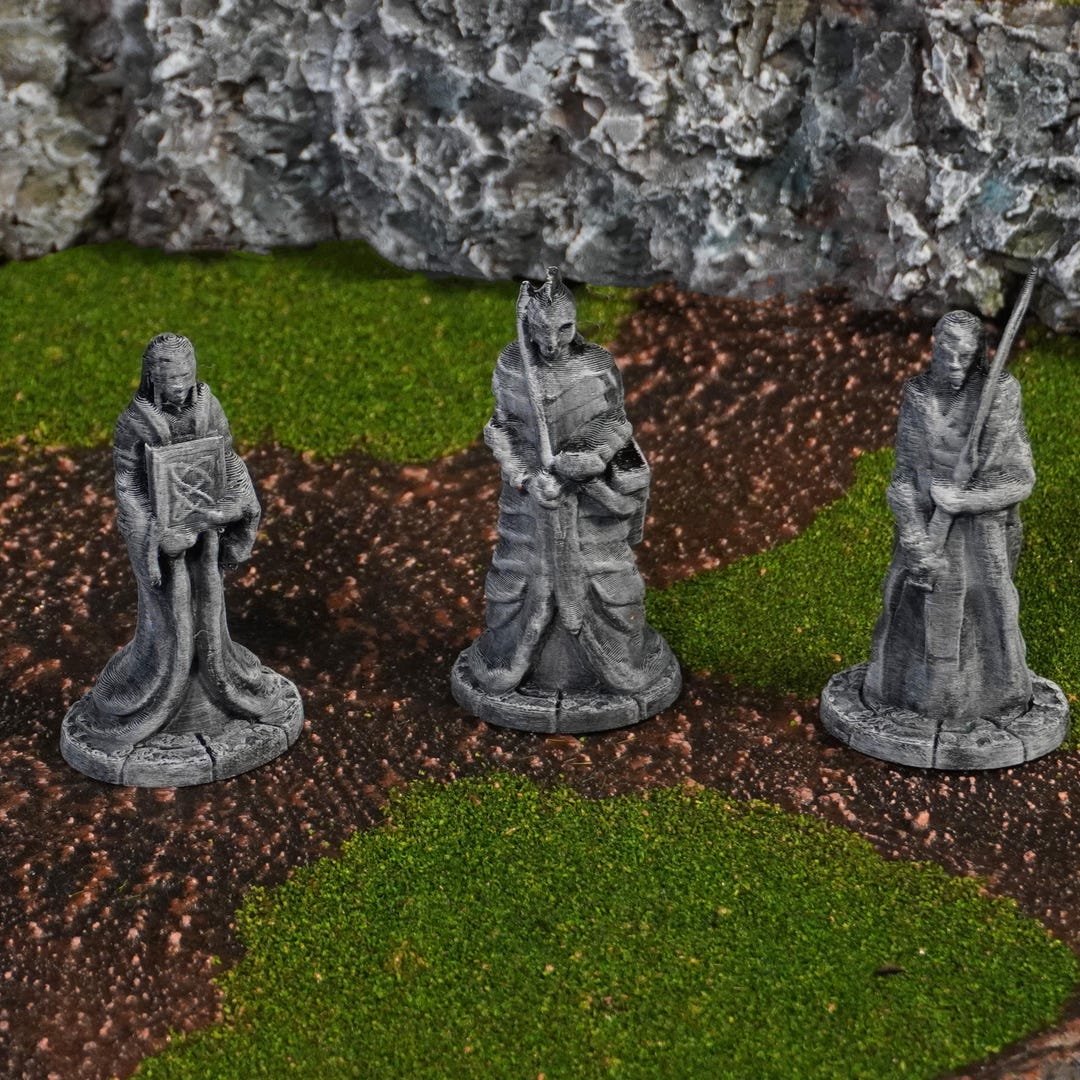 28mm Elven Statues - Kingdom of Noldareth - 3D Printed Wargaming ...