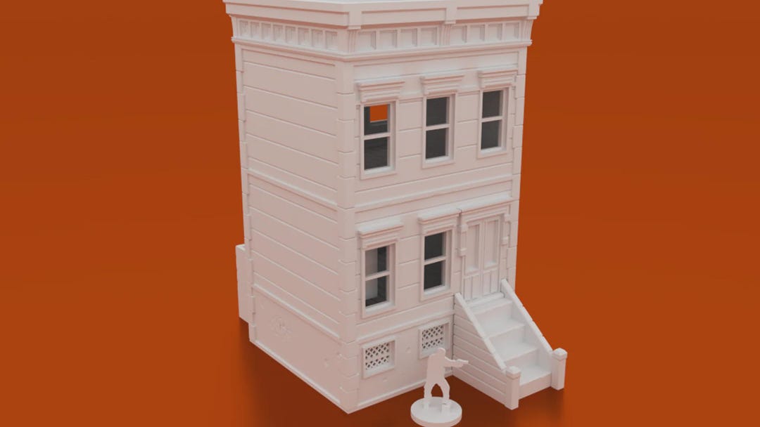Urban Townhouse - 3D Printed Wargaming Terrain, Corvus Games Terrain ...