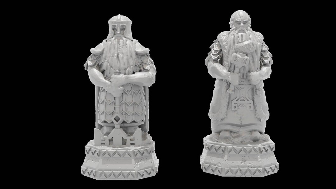 28mm Dwarven Statues - Kingdom of Durak Deep - 3D Printed Wargaming ...