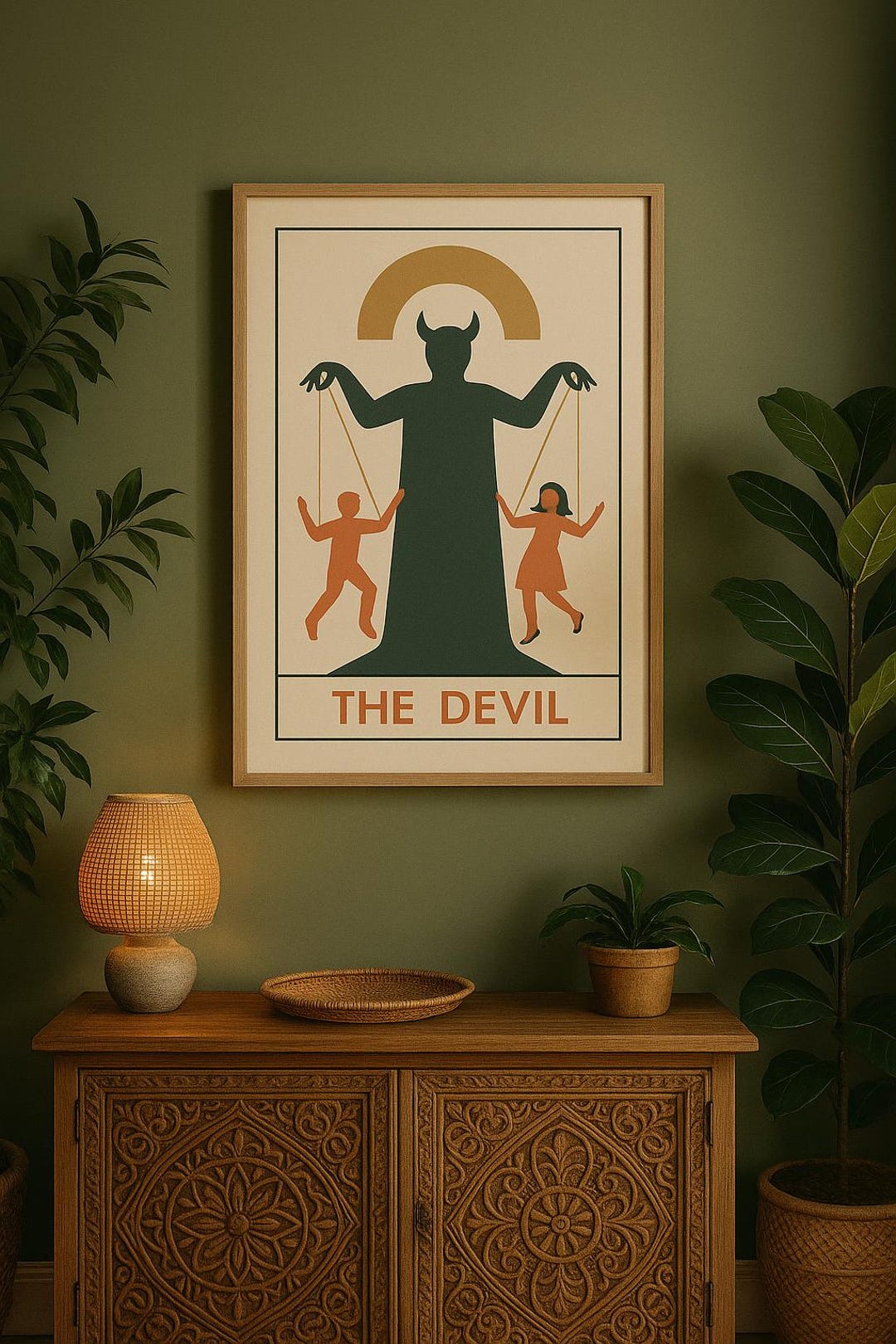 16/22 - the Devil | Major Arcana Minimal(ista) Print Collection - Etsy