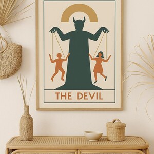 16/22 - the Devil | Major Arcana Minimal(ista) Print Collection - Etsy