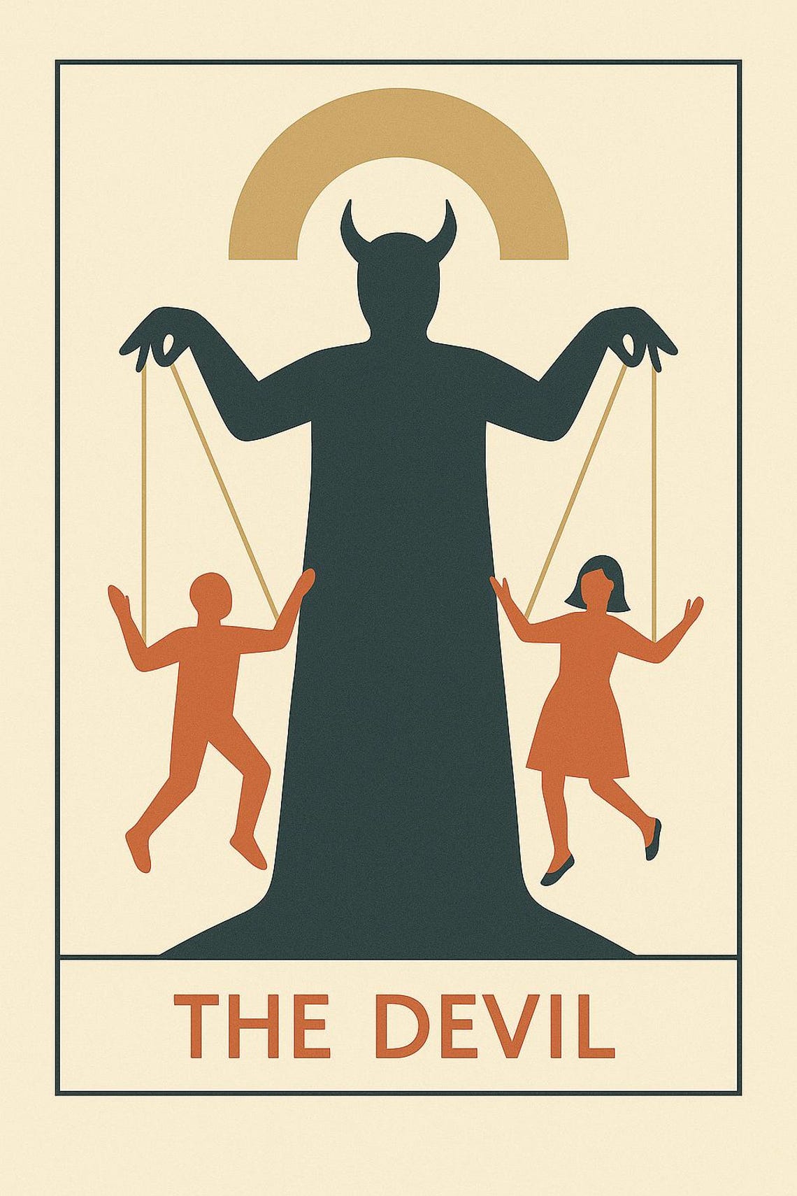 16/22 - the Devil | Major Arcana Minimal(ista) Print Collection - Etsy