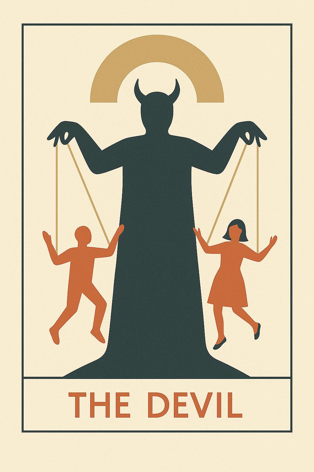 16/22 - the Devil | Major Arcana Minimal(ista) Print Collection - Etsy