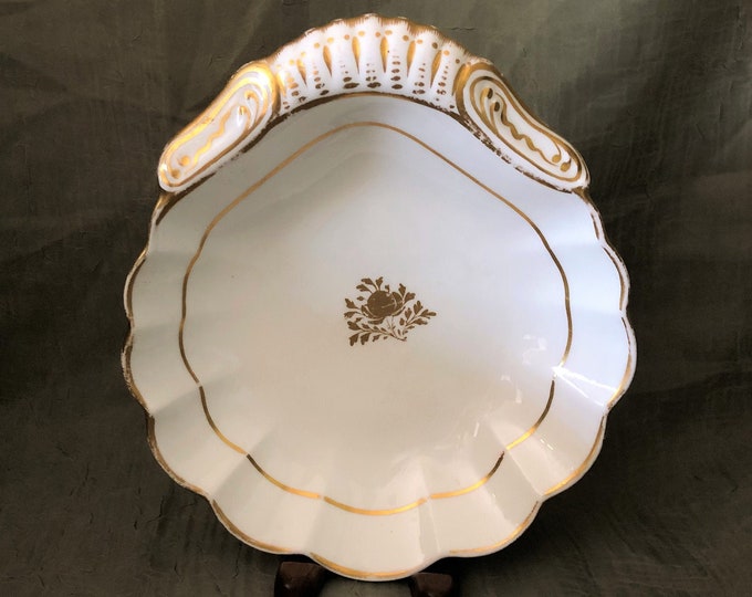 Rare 19th Century Spode Creamware Shell Shaped Dessert Dish Georgian ...