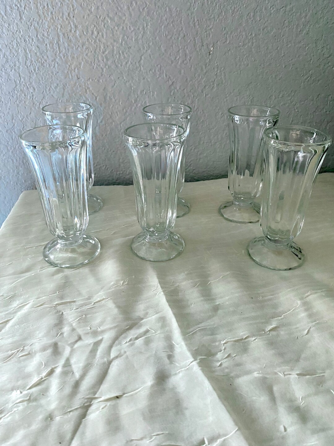 Set of Six Vintage Parfait Sundae Glasses Ships Free - Etsy