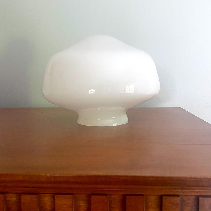 Globe Milk Glass Pendant - Etsy