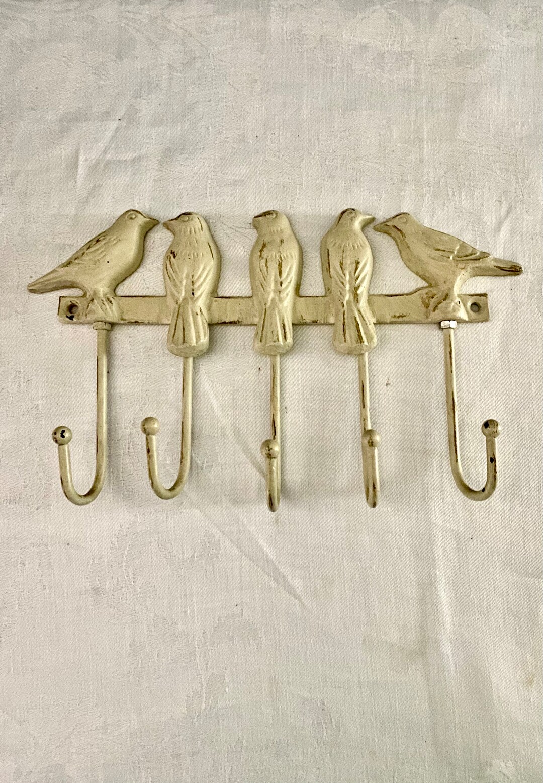 Vintage Cast Iron Shabby Chic Distressed Bird Key Holder Wall Mount - Etsy