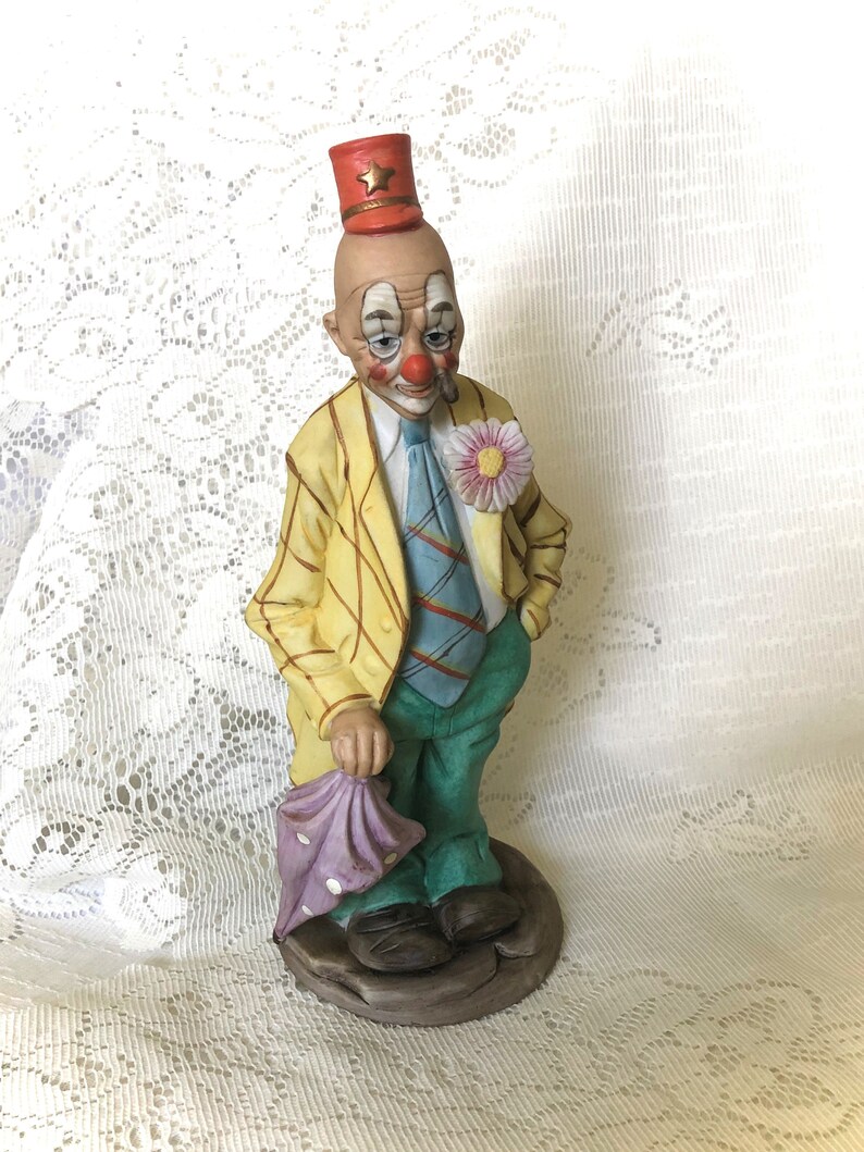 Porcelain Hobo Clown Figurine Signed Capodimonte | Etsy Porcelain Hobo Clown Figurine Signed Capodimonte | Etsy