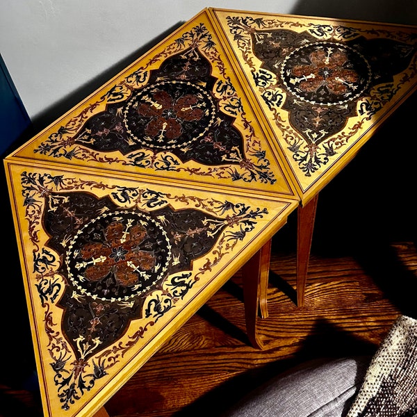 Italian Inlaid Table - Etsy