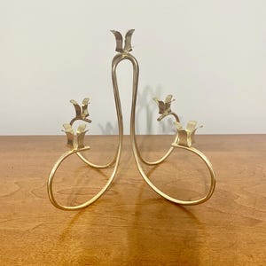 Vintage Gold Metal Advent Wreath: Five Candle Christmas Decor - Etsy