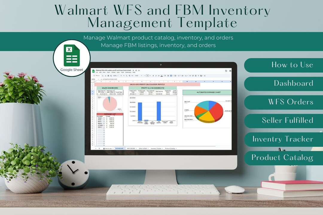 Walmart Seller Spreadsheet for Profit and Inventory Tracking ...