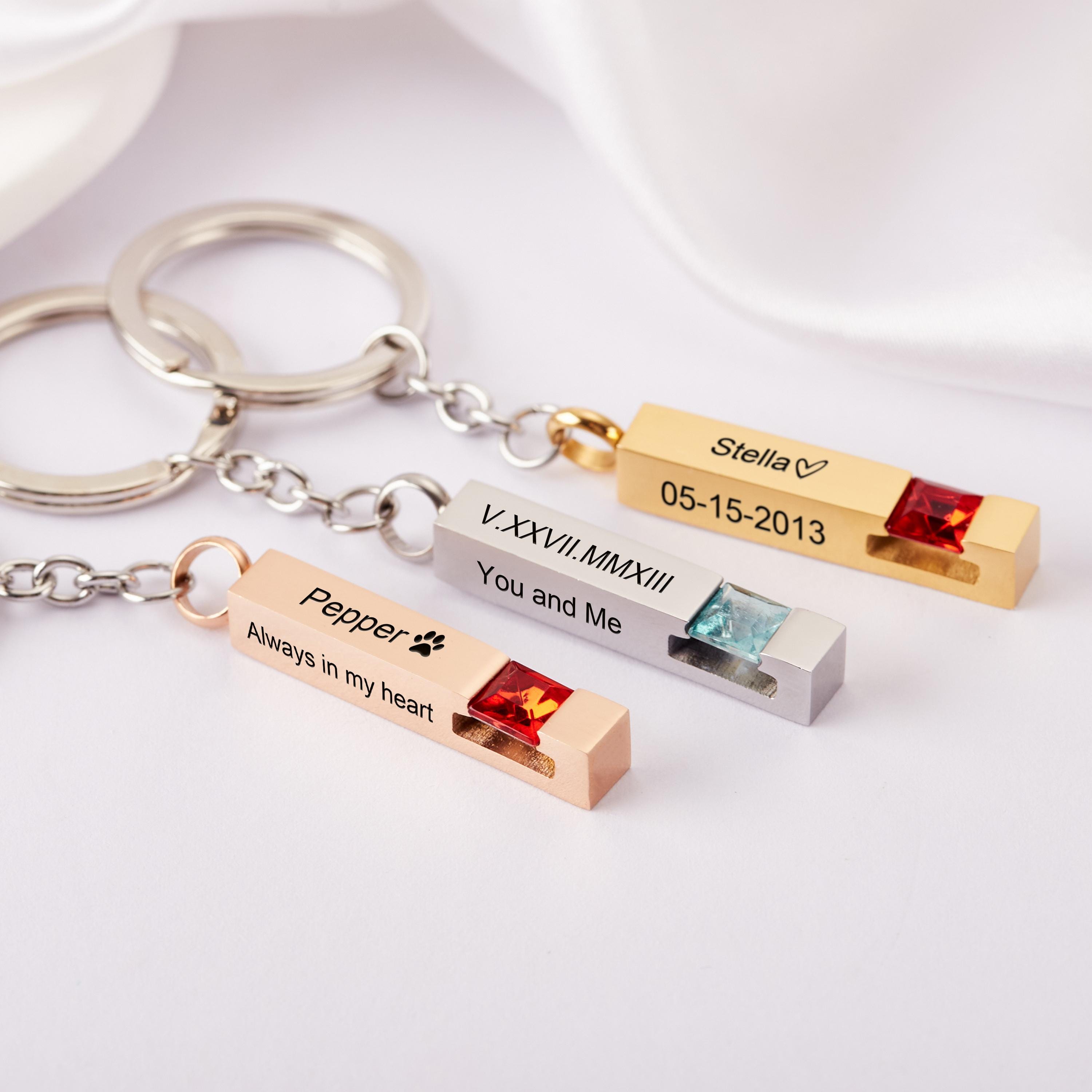 Personalized Cremation Keychain for Ashes,urn Keychain for Pet Ashes ...