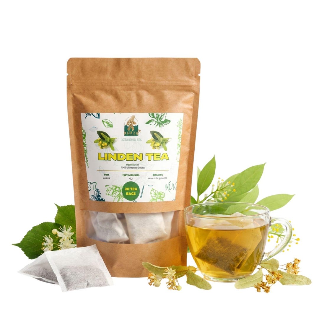 Linden Tea by KUKER® 20 Tea Bags Premium Linden Flower Tea Tilla Flower ...
