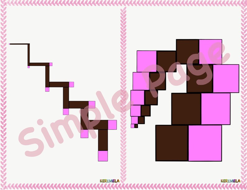Montessori Pink Tower & Brown Stair – Set 3 | 16 Printable Combo Cards ...