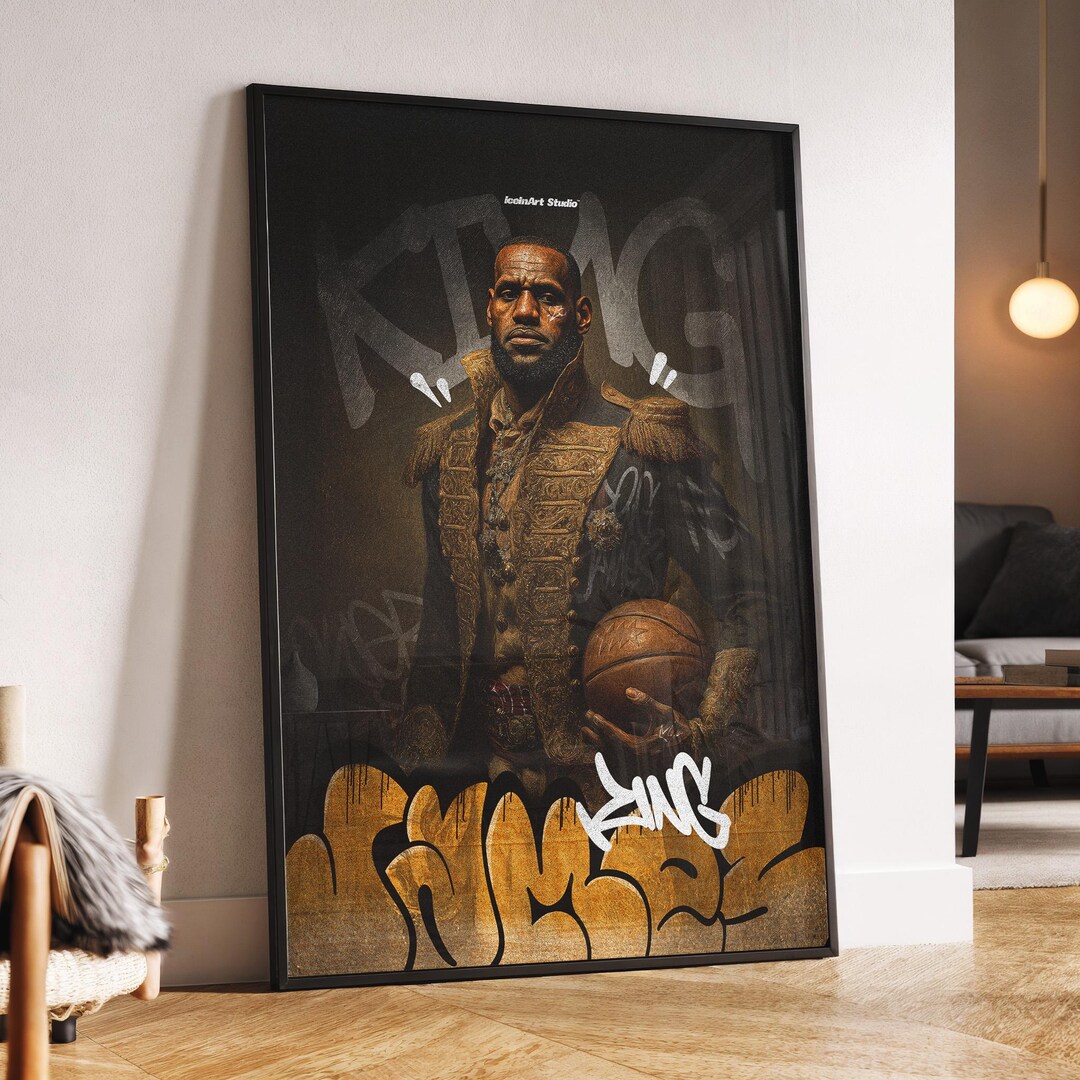 Lebron James Graffiti Style Art • NBA King James Hypebeast Poster ...