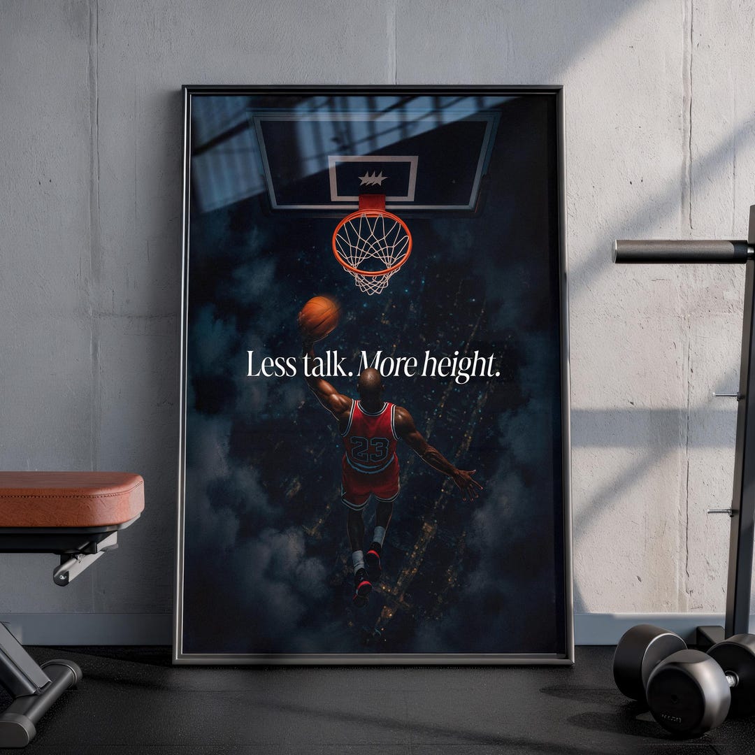 Motivational Basketball Poster • Inspirational Printable Wall Art • NBA ...
