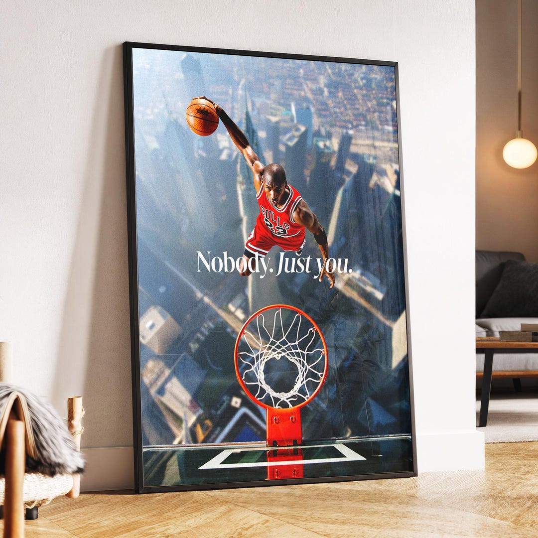 Michael Jordan Motivational Poster Download • Nobody Just You Quote ...