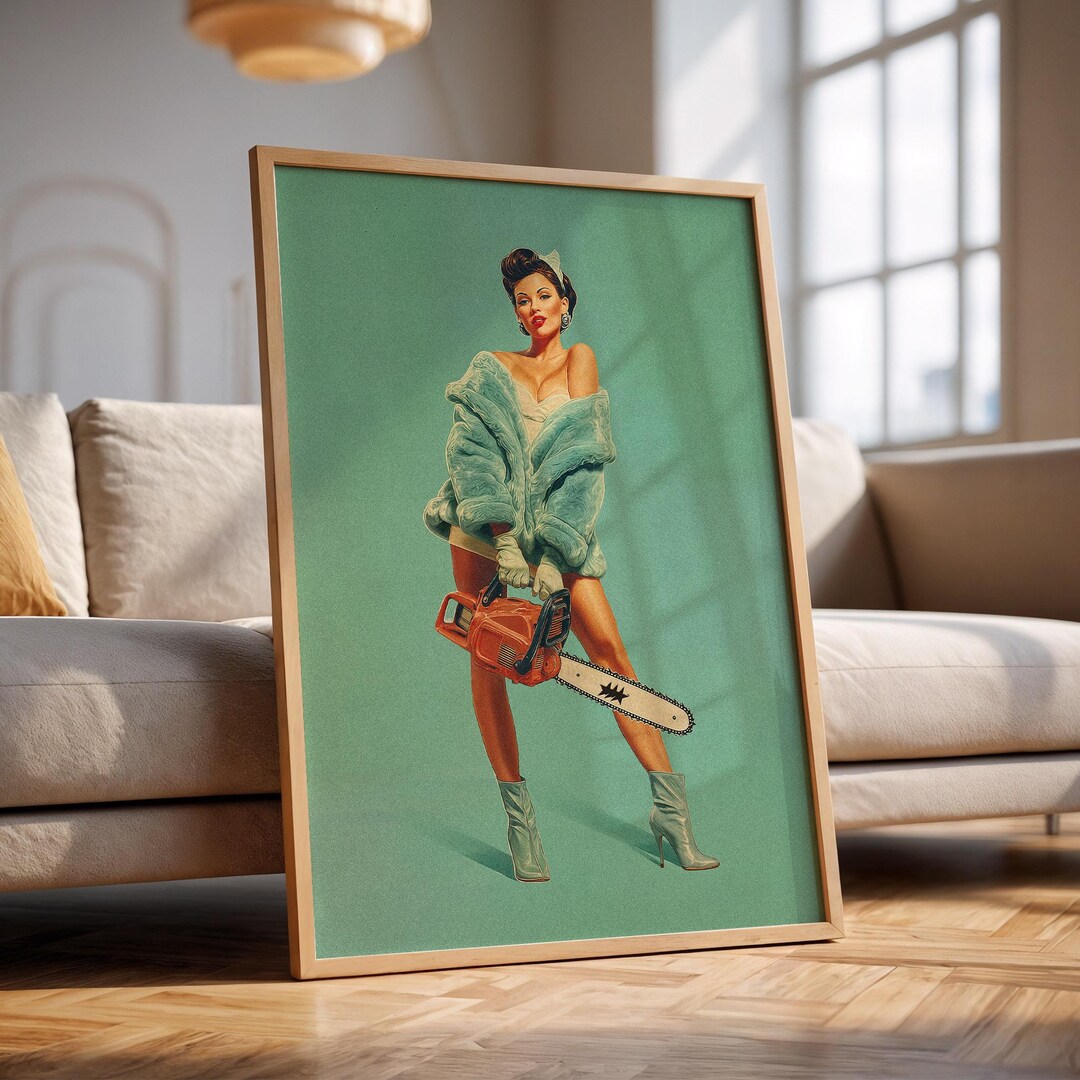 Feminist Pin up Trendy Wall Art Retro Poster Print for Her ...
