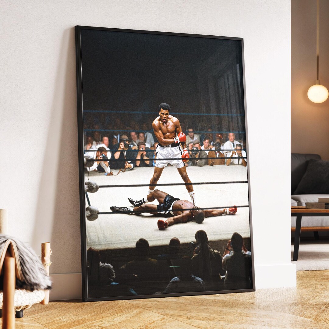 Muhammad Ali Boxing Poster | Digital Printable Wall Art | 1966 Ring ...
