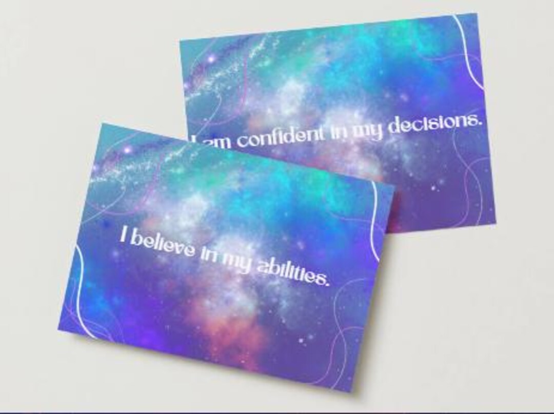 100 Self-confidence Affirmation Cards Printable | Boost Self-esteem ...