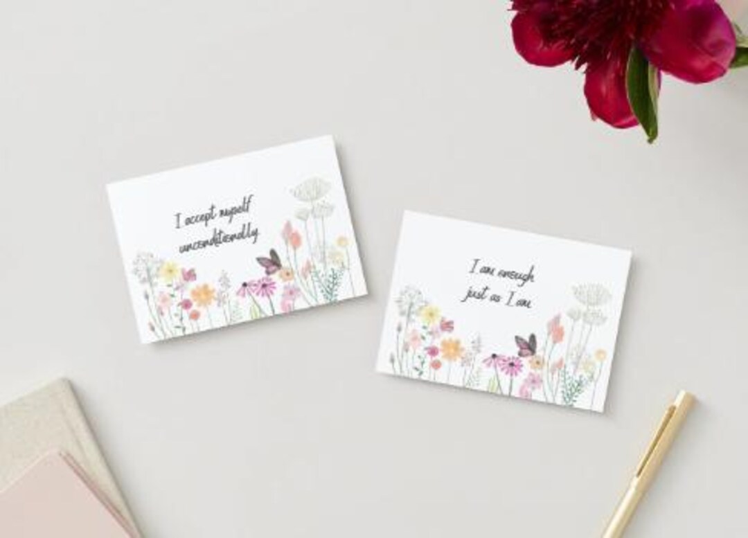 100 Self-love Affirmation Cards Printable | Mental Wellness, Confidence ...