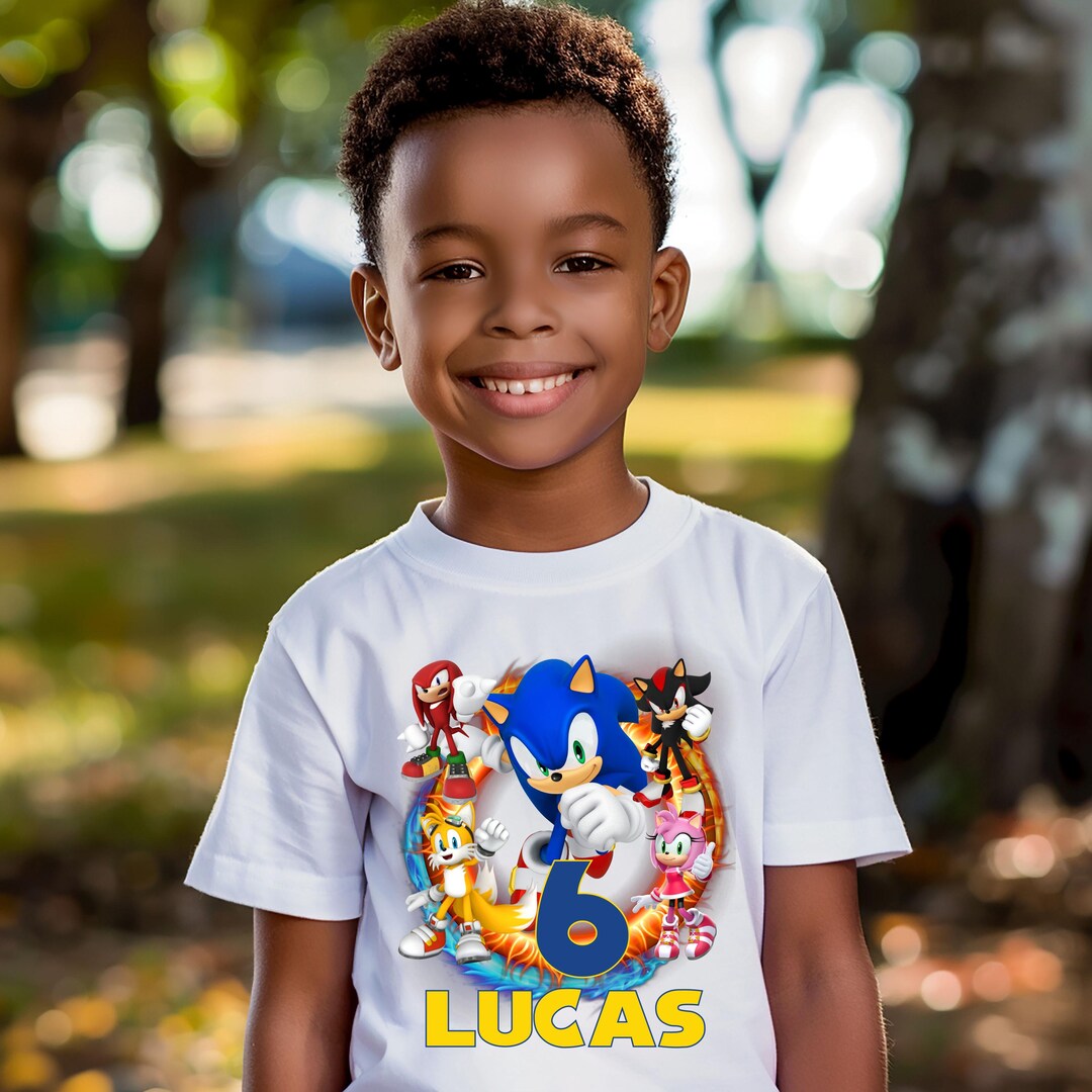 Sonic Birthday Shirts, Sonic Hedgehog Birthday Shirt, Custom Sonic ...
