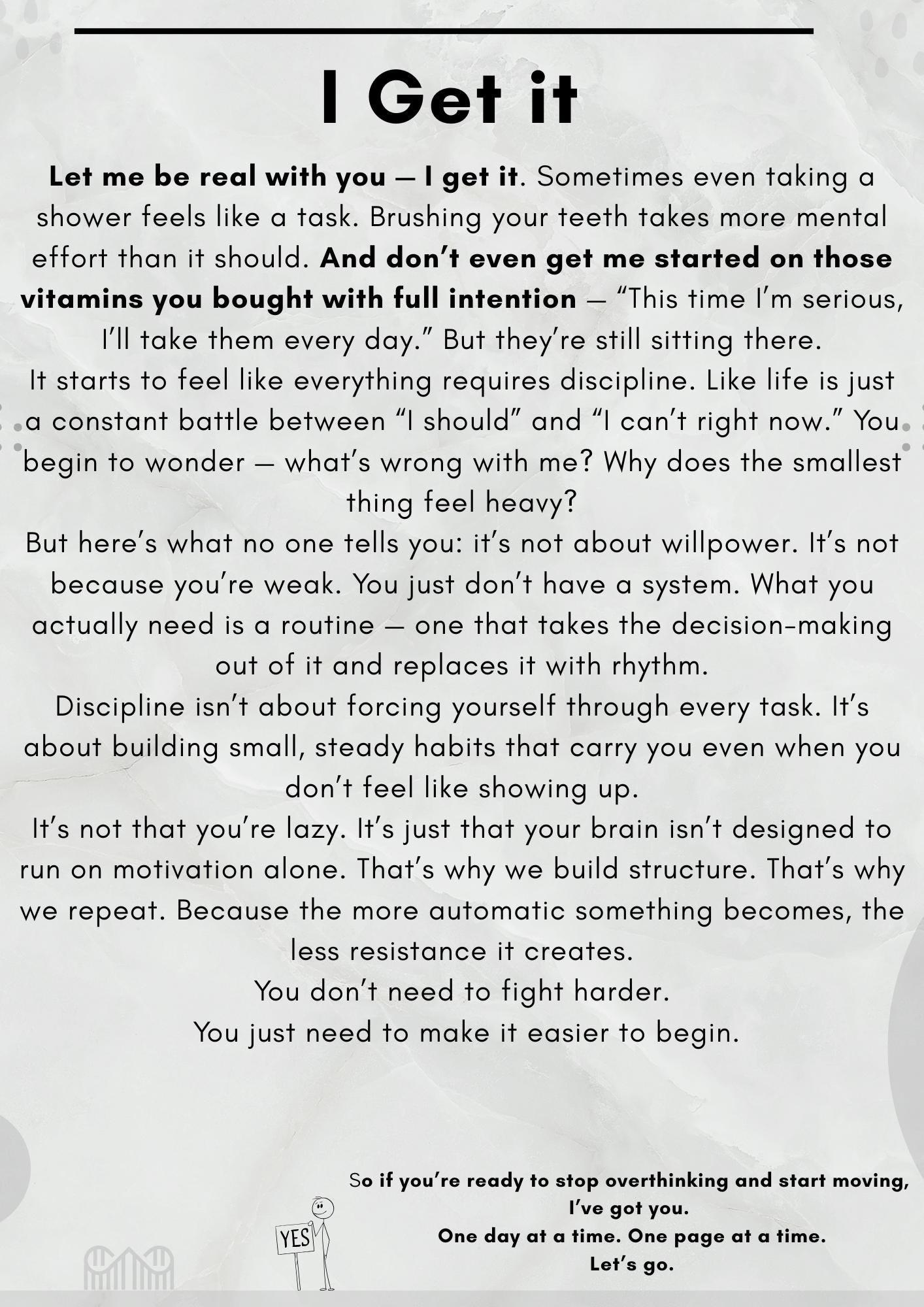 30-day Discipline Planner • Daily Habit Tracker • Printable ...