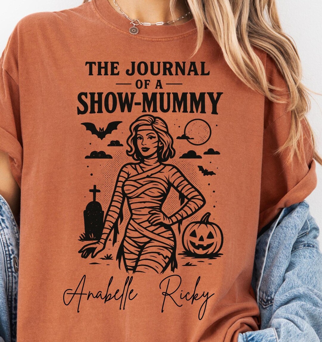 Show Mummy T-shirt - Halloween Unisex Tee, Garment-dyed Cotton - Etsy