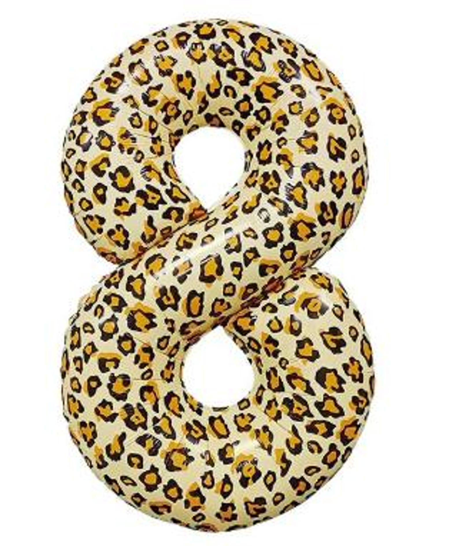 30" Leopard Print Numbers Foil Balloons Supply Events Birthday ...