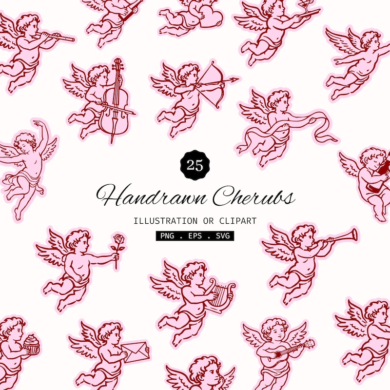 Cupid Sketch Wall Art - Etsy