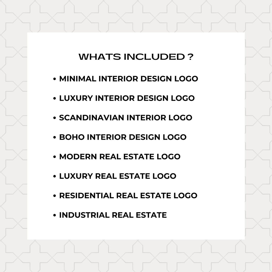 50 Premade Interior Design Logo | Customizable Real Estate Logo ...