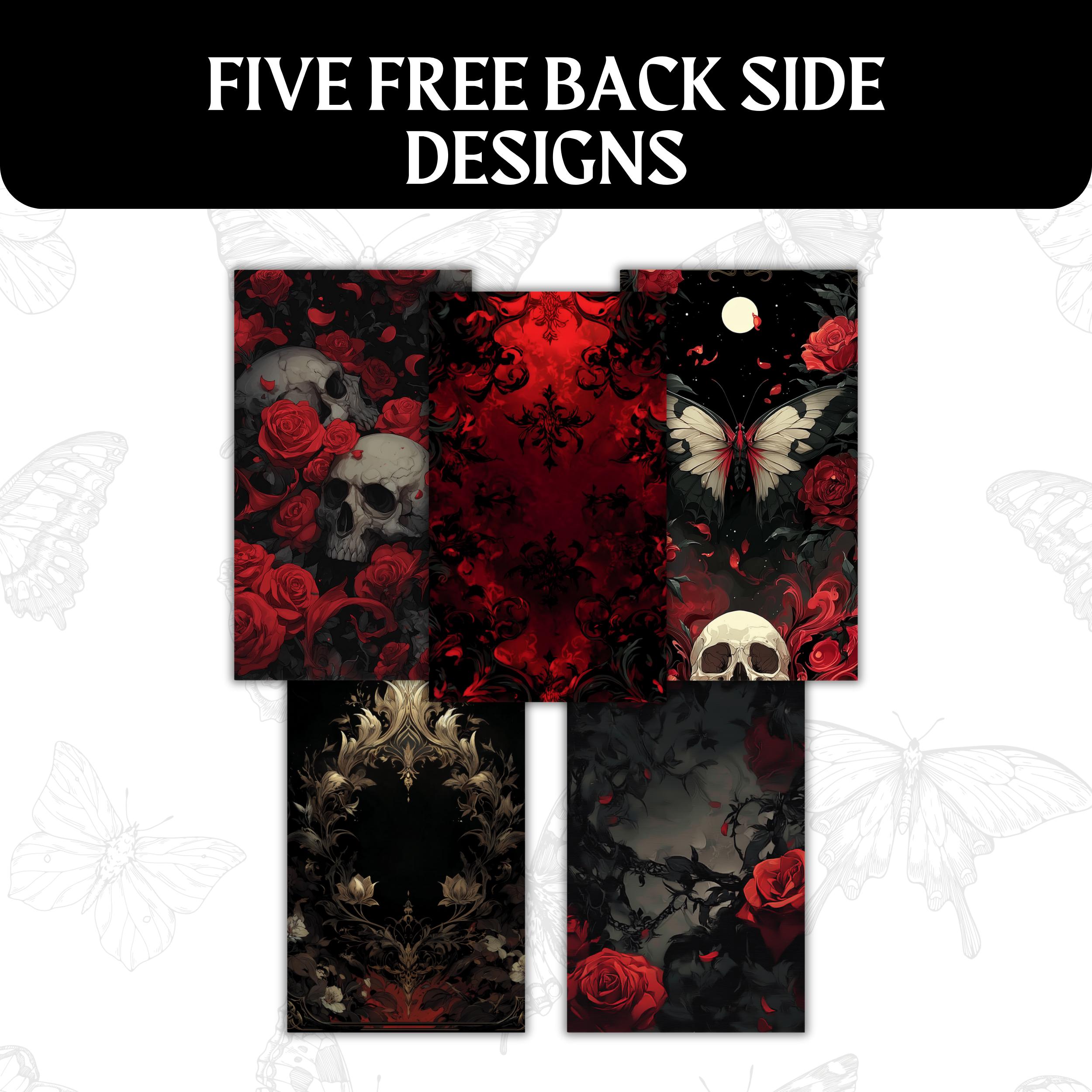Printable Tarot Deck Gothic Theme, Dark Fantasy, 78 Cards Tarot Deck ...