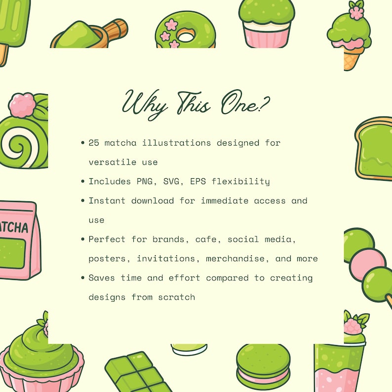25 Cute Matcha Tea Illustrations | Kawaii Matcha Clipart | Cute Matcha ...