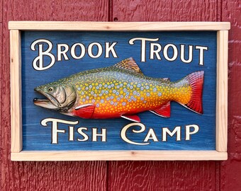 Wood Fish Carving - Etsy