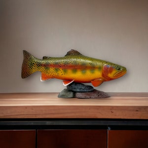 Golden Trout California High Sierra Sculpture Fishing Gift for Angler ...